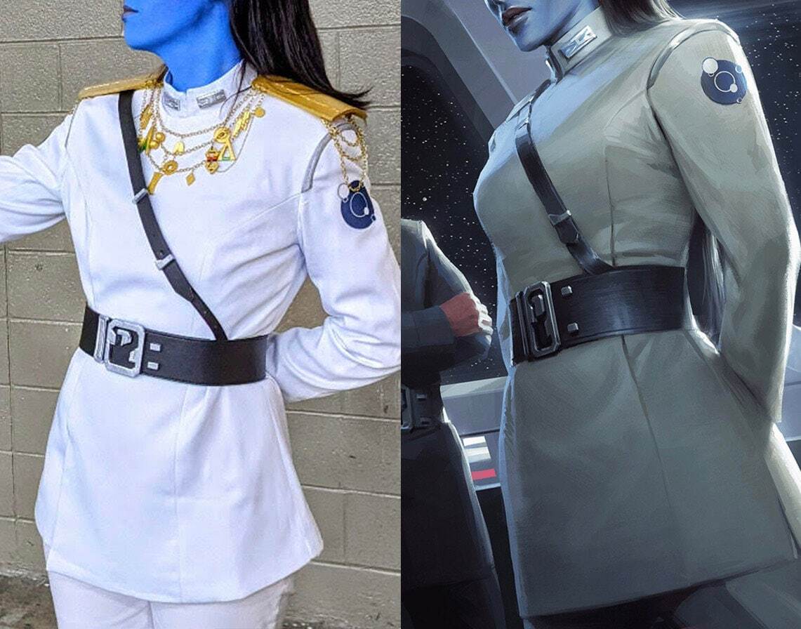Admiral Ar’alani Chiss Inspired Uniform costume | WhimsyCosplay